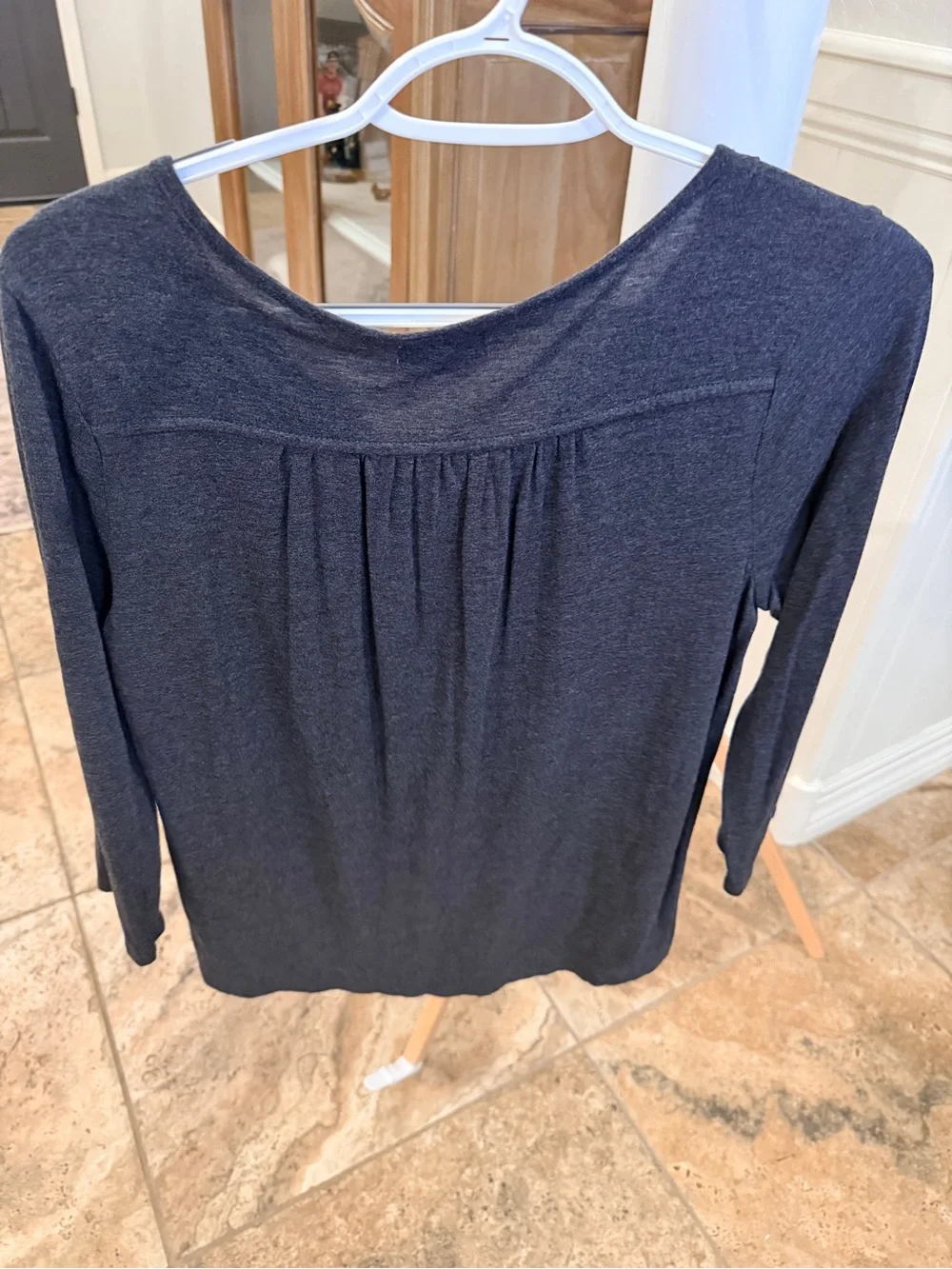 Old Navy | Tops | Old Navy Dark Gray Henley Long Sleeve Top | Poshmark